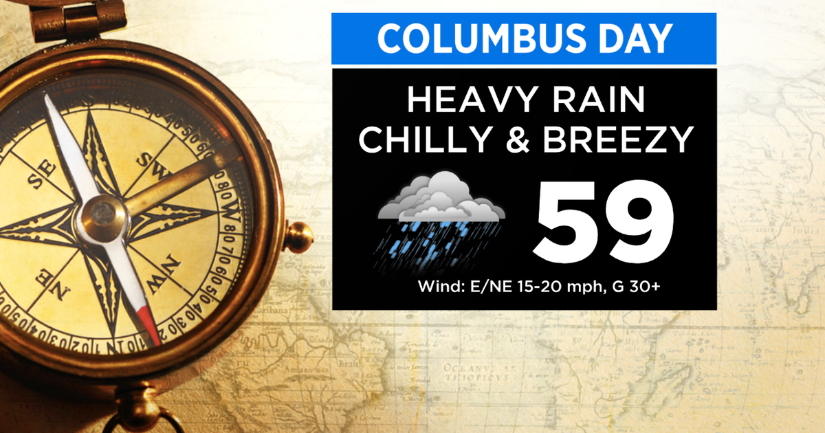 CBS2 Weather Headlines: Expect Some Serious Downpours On Columbus Day ...