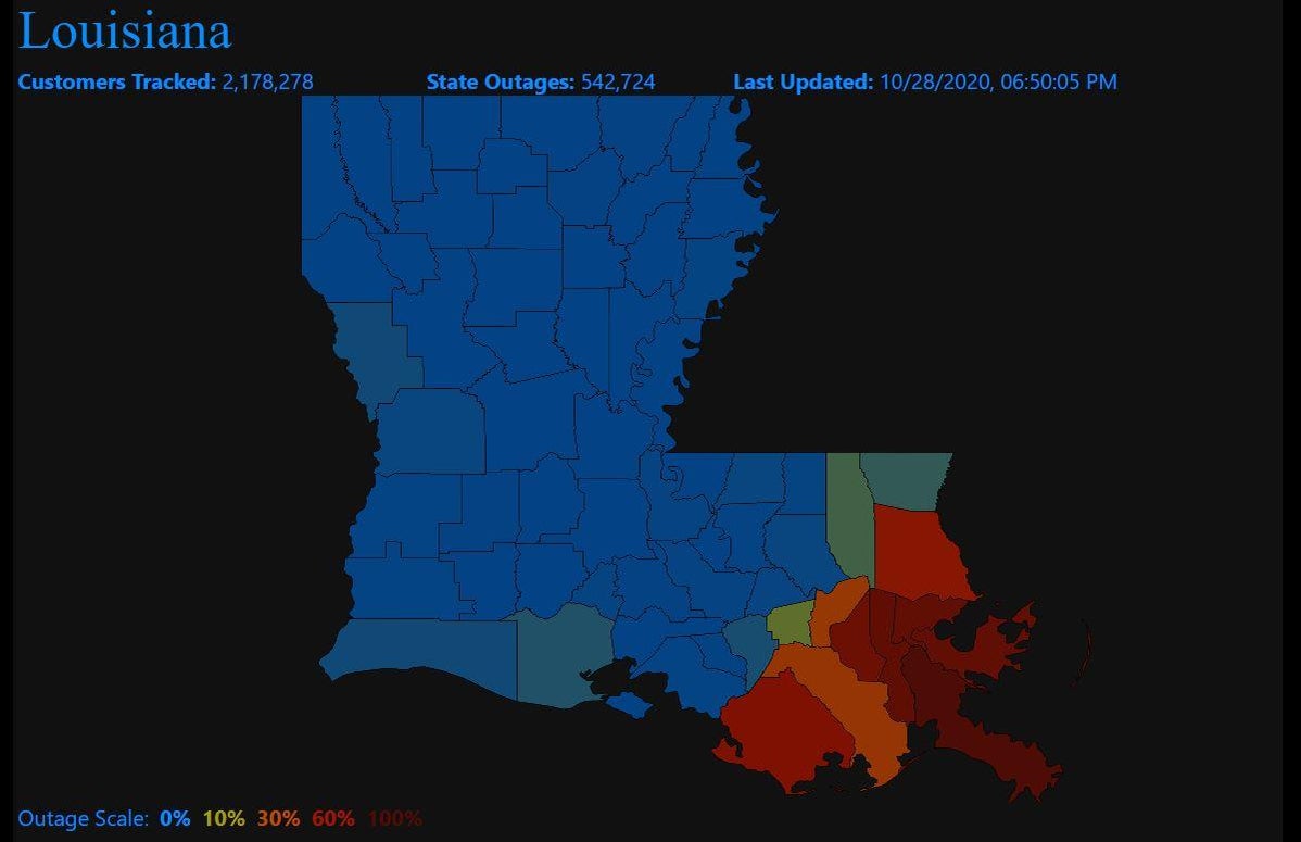 Hurricane Zeta hits Louisiana as strong Category 2 storm