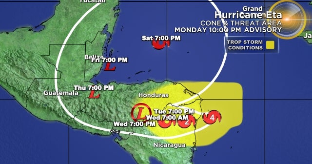 Tracking The Tropics: Hurricane Eta Has Continued To Rapidly Strengthen ...