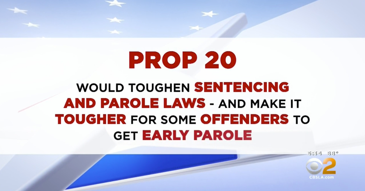 Proposition 20: Voters Appear To Vote Against Increasing Penalties For ...