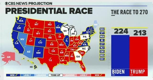 Trump and Biden campaign responses post-Election Day - CBS News