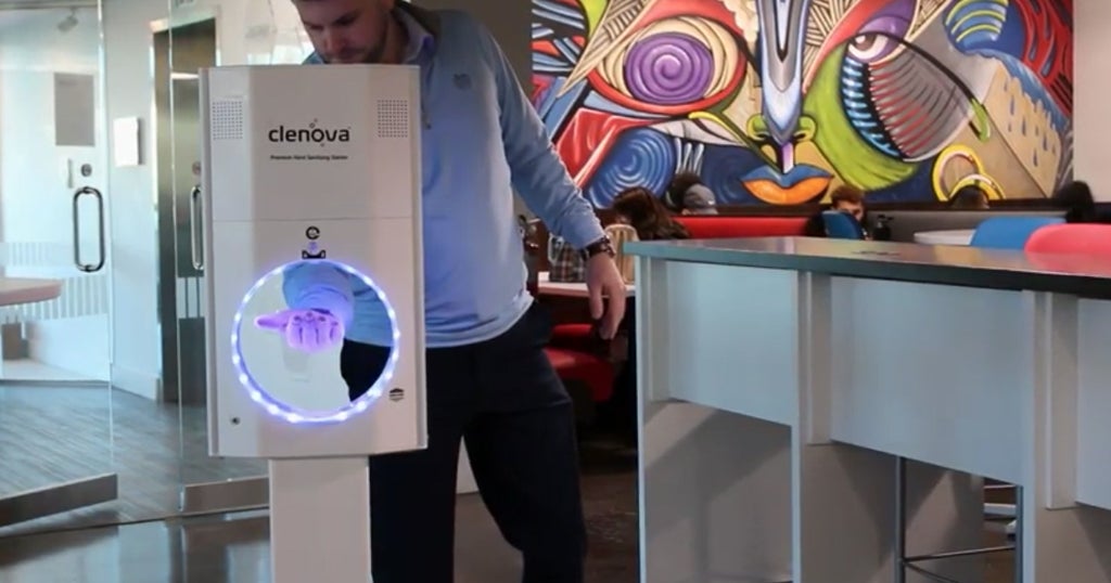 Clenova Introduces Premium Hand Sanitizer Dispenser - CBS Detroit