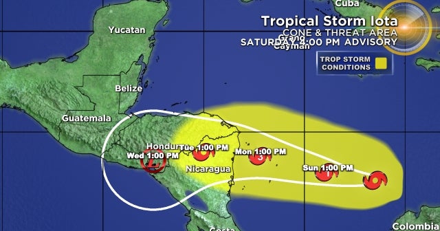 Tracking The Tropics: Tropical Storm Iota Moving Slowly, Expected To ...