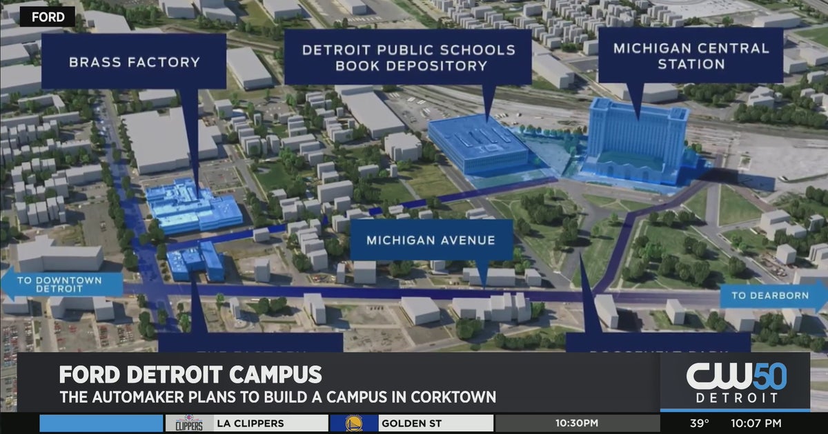 Ford Reveals Plans For Corktown Campus - CBS Detroit