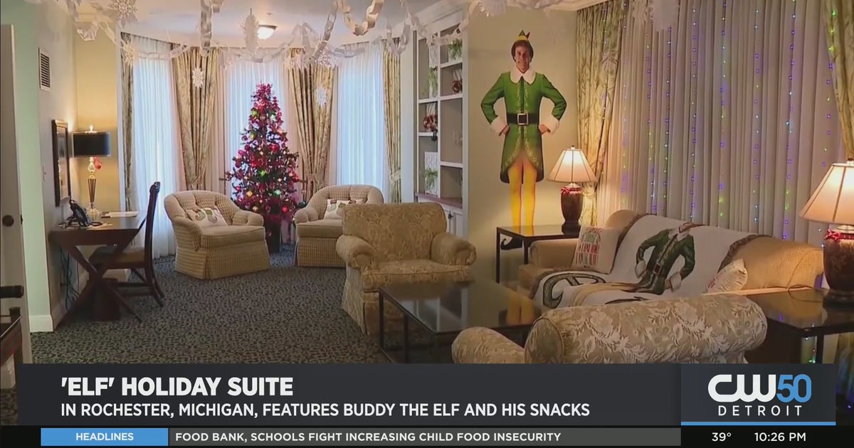 Hotel Suite In Michigan Features 'Buddy The Elf' And His Snacks - CBS ...