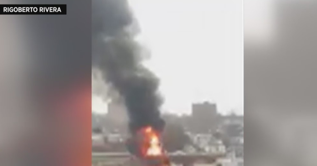 Car, Container Explode Hours Apart In Newark - CBS New York
