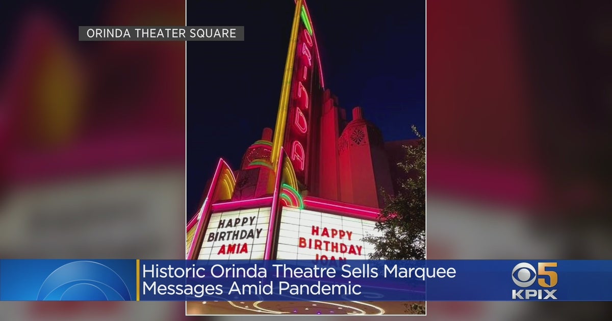 COVID Closures: Historic East Bay Movie Theatre Selling Marquee Messages To Stay Afloat - CBS ...