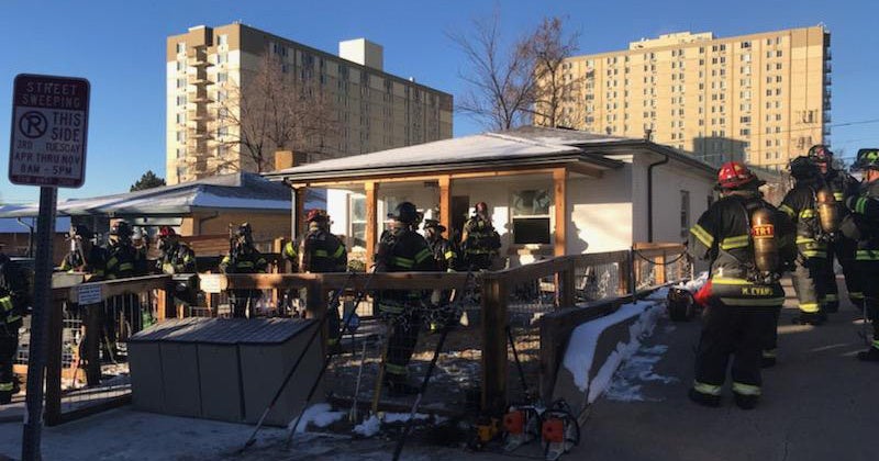 Denver Firefighters Rescue 1 Victim, Dog From Burning Home - CBS Colorado