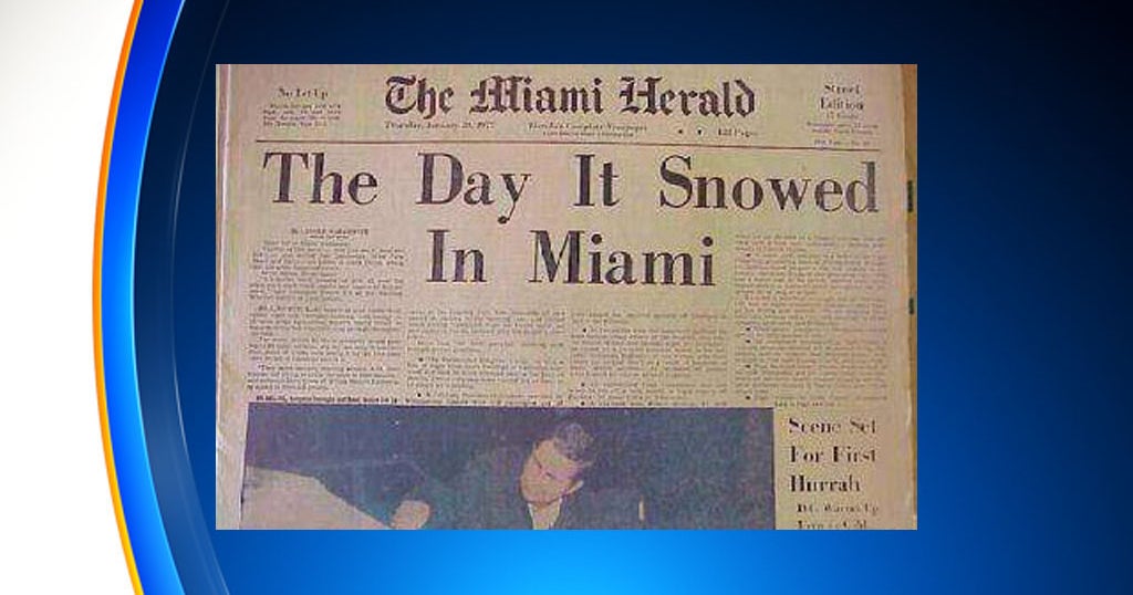 44 Years Ago: Snow Fell In South Florida, First Time In Recorded ...