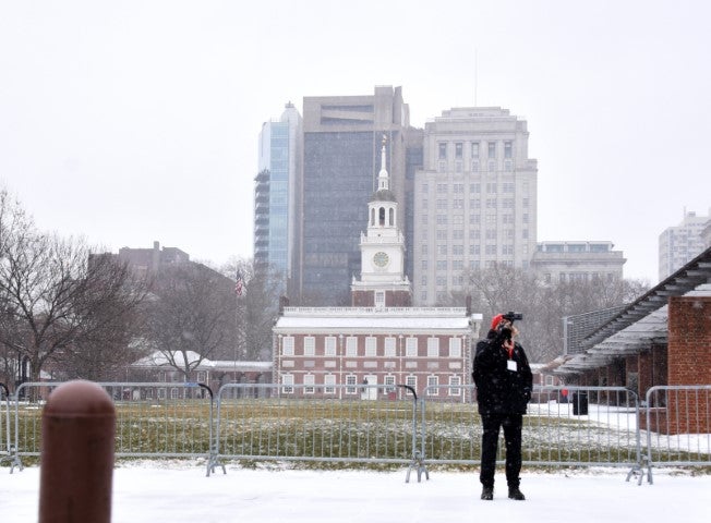 Snow Scenes In Philadelphia As Winter Storm Blankets Delaware Valley