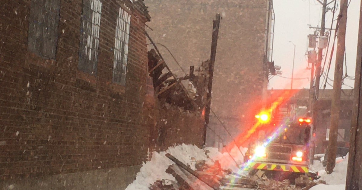 Building Partially Collapses Into Alley In Armour Square - CBS Chicago