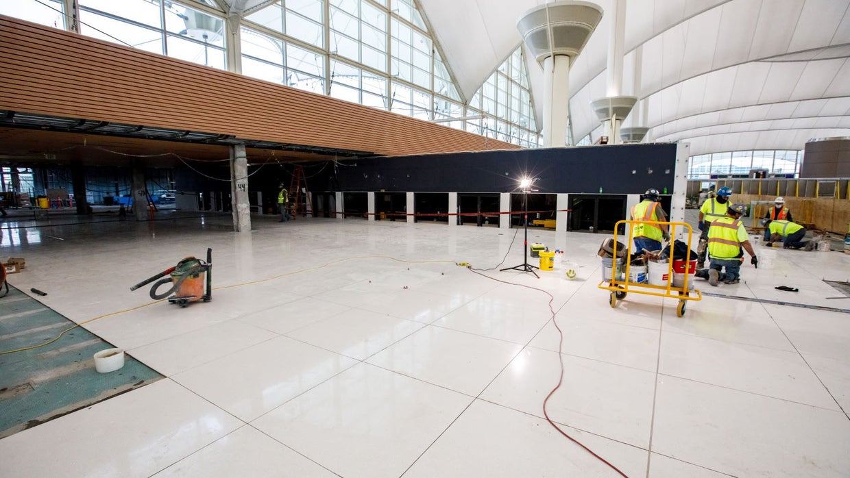 Check Out The Progress With DIA's Great Hall Project - CBS Colorado