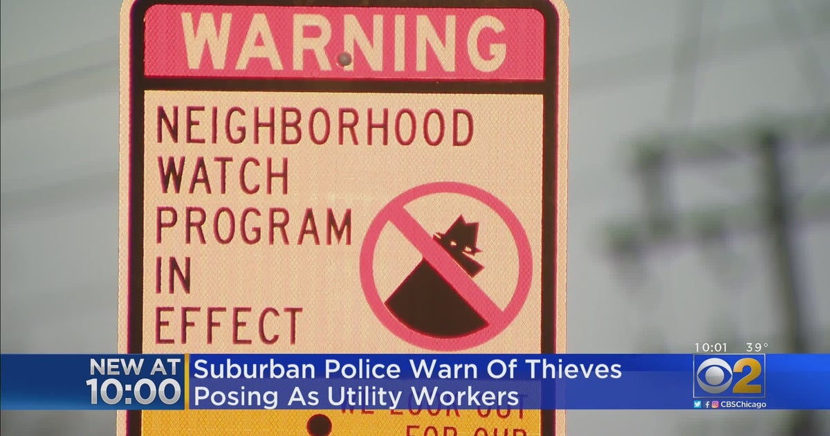 Oak Lawn Police Warn Of Thieves Posing As Utility Workers - CBS Chicago