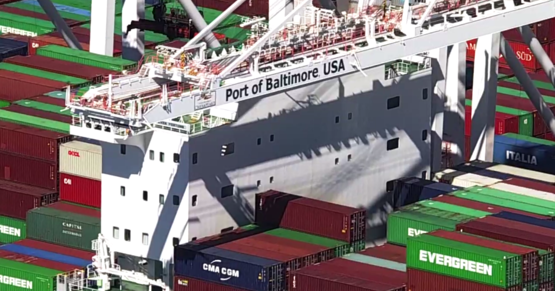 Vessel From New Shipping Route Connecting Baltimore And Southeast Asia ...