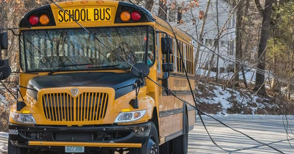 Live Power Lines Fall On Londonderry, NH School Bus With Students On ...