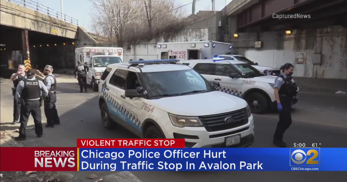 Chicago Police Officer Injured In Struggle During Traffic Stop In ...