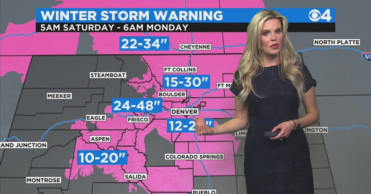 Denver Weather: Major Storm To Hit Colorado Starting Saturday - CBS ...