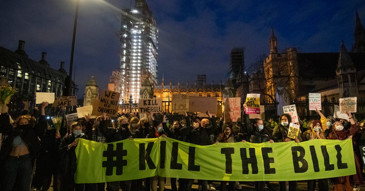 Protests sparked by Sarah Everard killing refocus on controversial bill ...