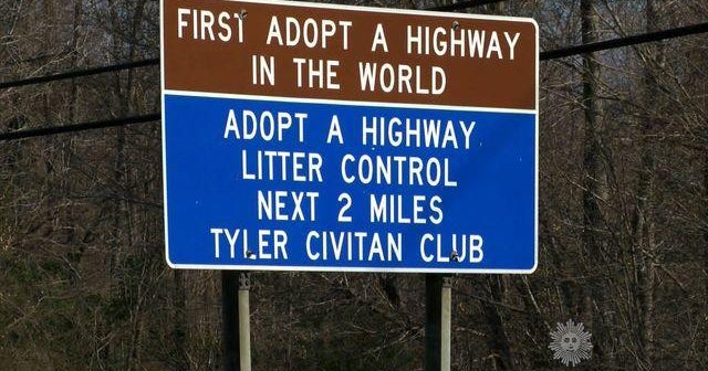 Almanac: Adopt-a-Highway signs - CBS News