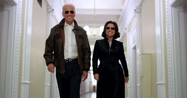Vice President Joe Biden meets "Veep" Selina Meyer - CBS News