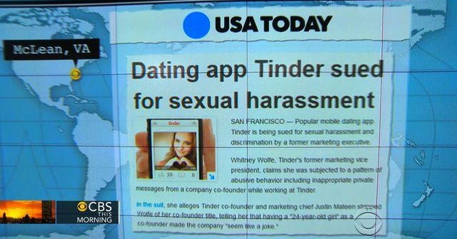 Headlines at 8:30: "Tinder" CEO sued for sexual harassment and ...