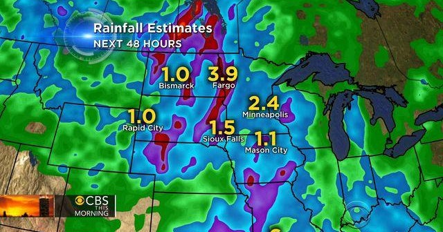 Severe weather threat continues for millions through weekend - CBS News