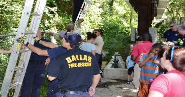 Passengers rescued from Dallas Zoo monorail - CBS News