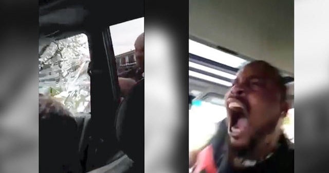 Watch: Police smash car window, tase passenger - CBS News