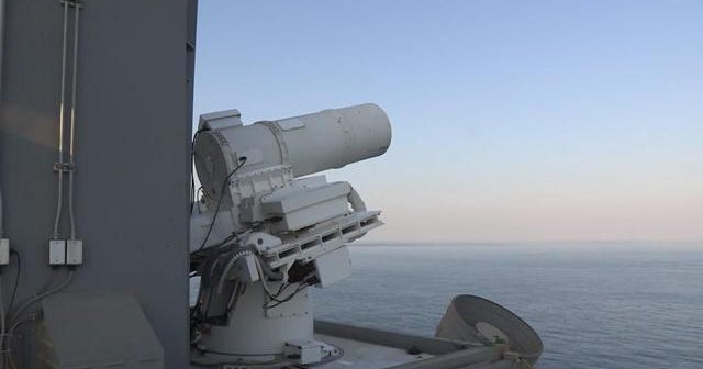 Watch: Navy's new laser gun at work - CBS News
