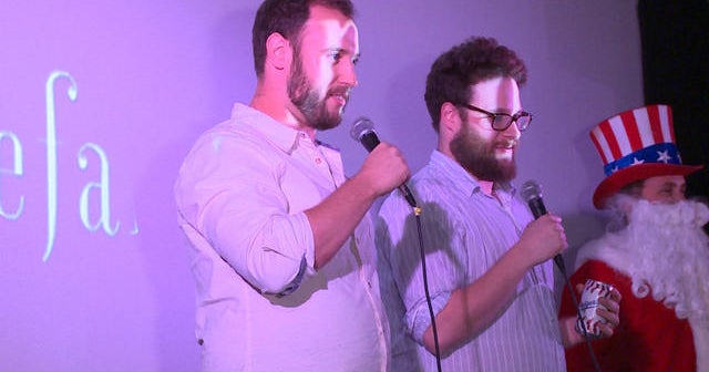 Seth Rogen thanks crowd at "The Interview" screening - CBS News