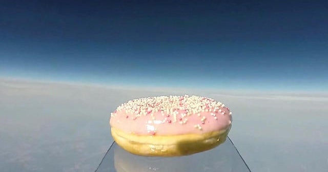 The first doughnut has been launched into space - CBS News
