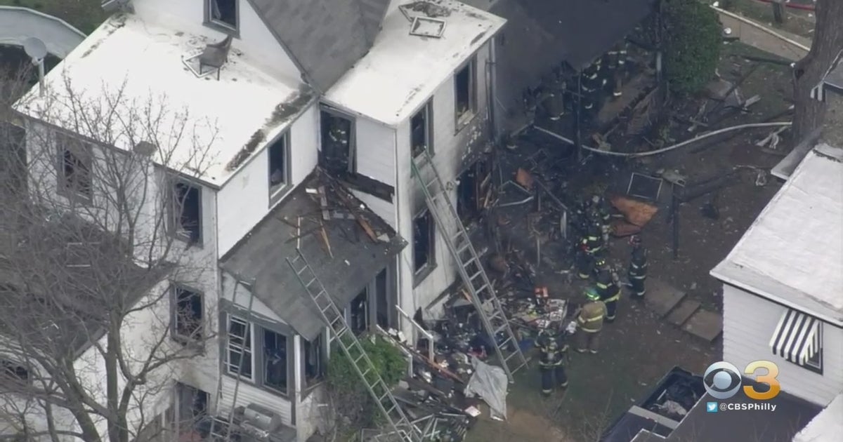 Firefighters Battle Darby House Fire - CBS Philadelphia