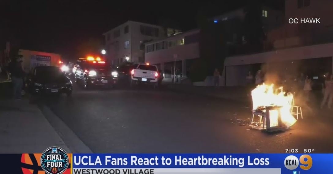 At Least 1 Taken Into Custody After Chair Is Lit On Fire Near UCLA ...