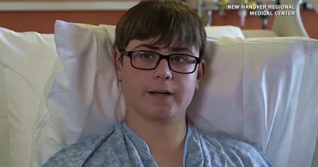 North Carolina shark attack victim speaks out - CBS News