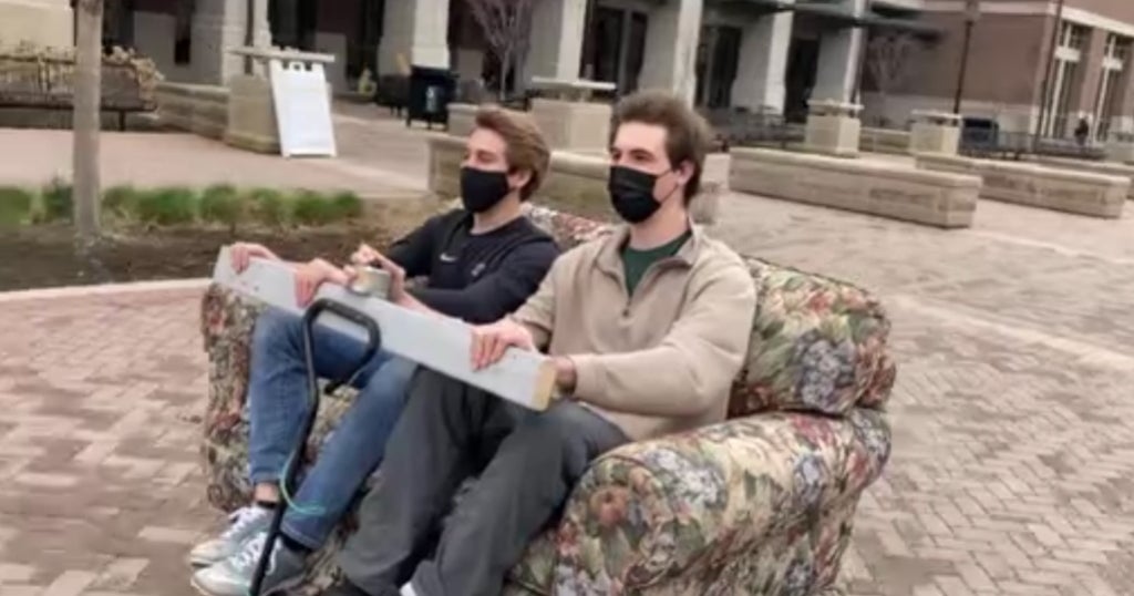 'It Works And It's Absurd': College Students Build 'Couch Cart' To Get ...