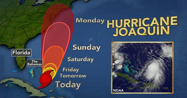 Hurricane Joaquin churns towards U.S. East coast - CBS News