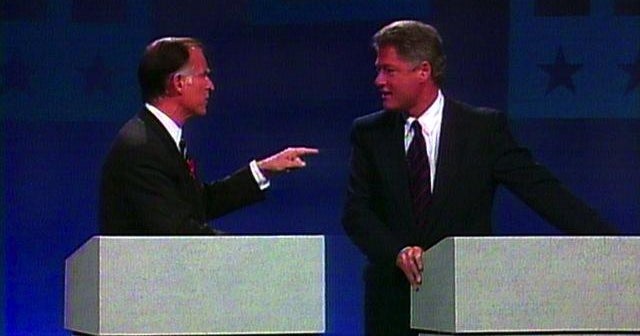 Bill Clinton, Jerry Brown trade jabs at 1992 Democratic primary debate ...