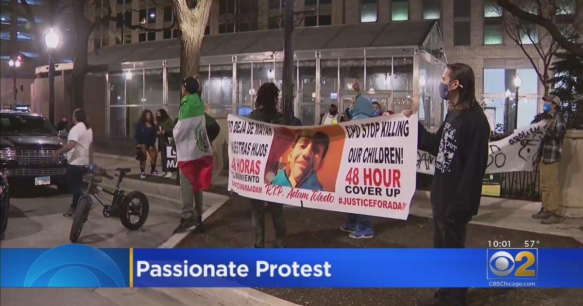 Protest Of Police Shooting Of 13-Year-Old Adam Toledo Takes Over Gold ...