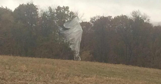 Loose military blimp grounded after hours flying unmanned - CBS News