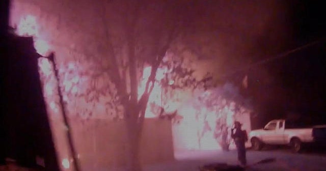 Watch: Fuel tank explosion caught on camera - CBS News