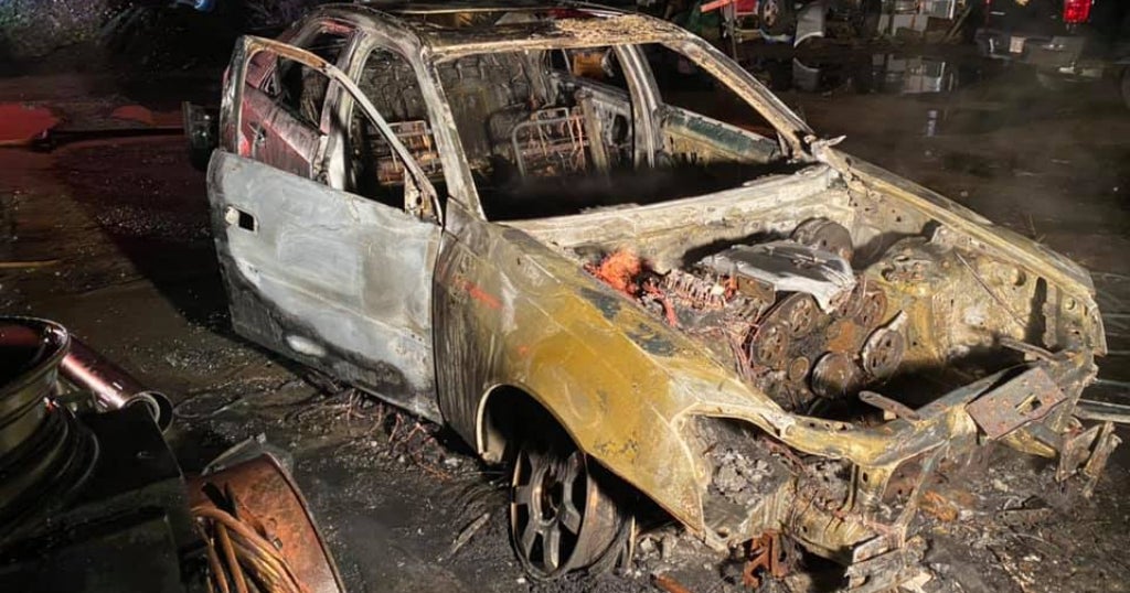 Car Fire In Millis Extends To Auto Body Repair Shop - CBS Boston