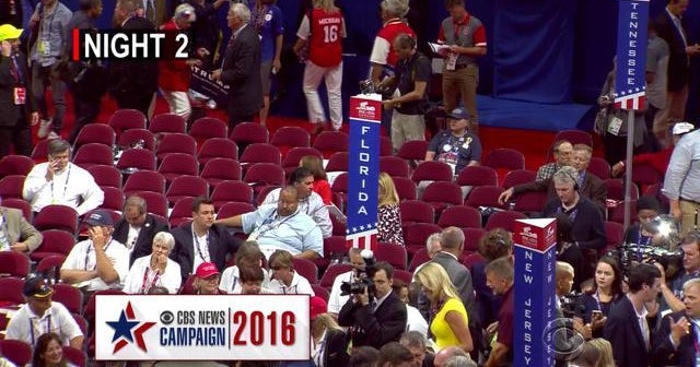 Low attendance at the Republican National Convention - CBS News