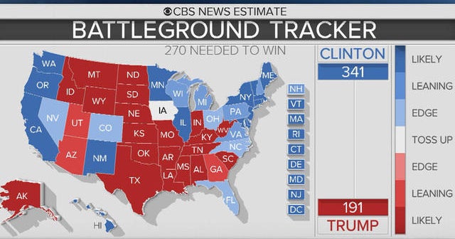 Here are the states Trump needs to win to become president - CBS News