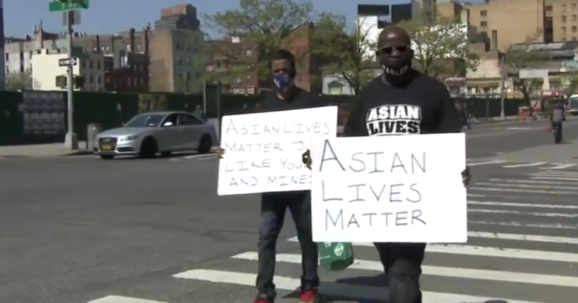 Group marches in support of Asian man hospitalized after brutal attack ...