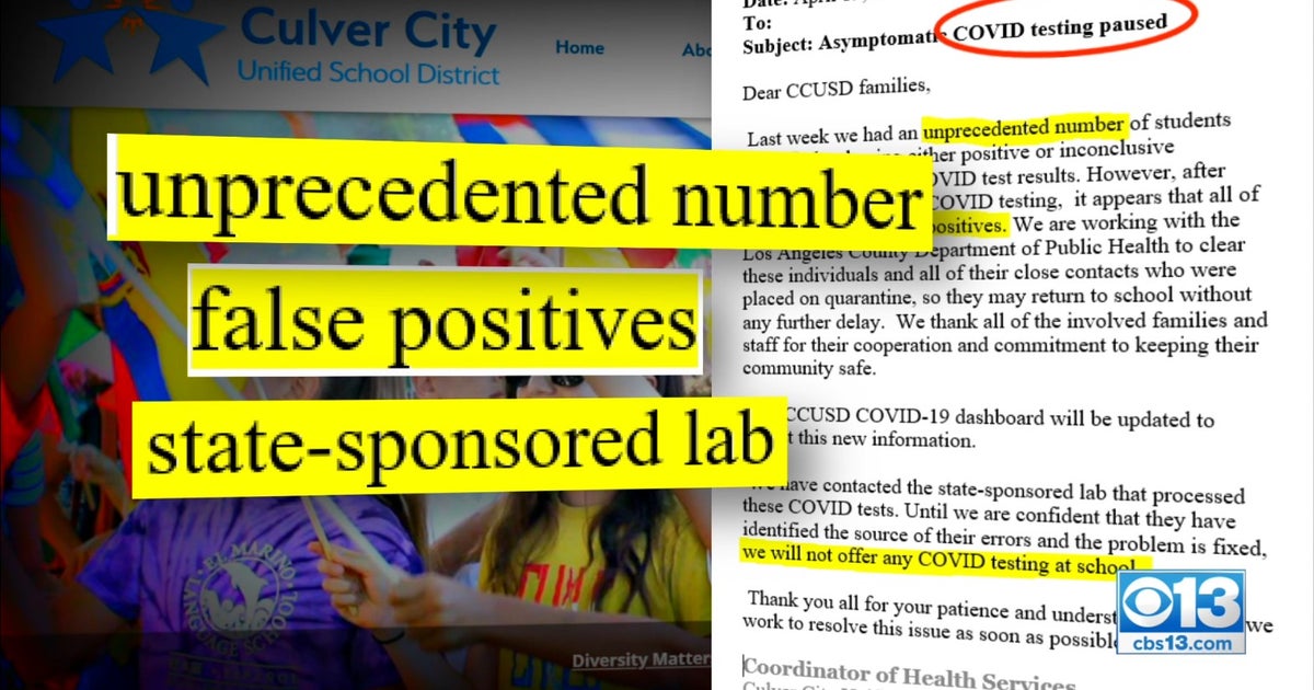 Are False Positives or Sensitive Tests Responsible For School COVID ...