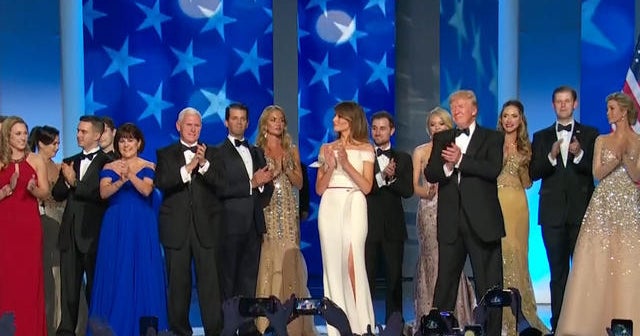 Trumps celebrate with first dance - CBS News