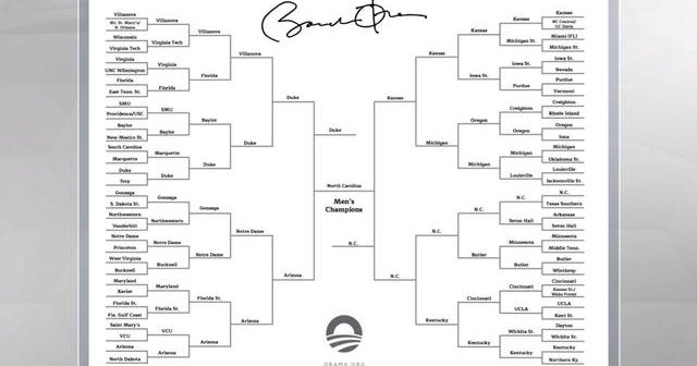 Obama's March Madness bracket - CBS News