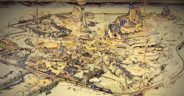 First map of Disneyland, hand-drawn by founder, will go to auction ...