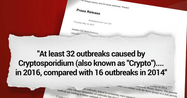 Outbreaks in pool parasite infection doubles - CBS News