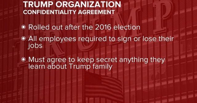 Trump Organization employees must agree to not sue the company - CBS News